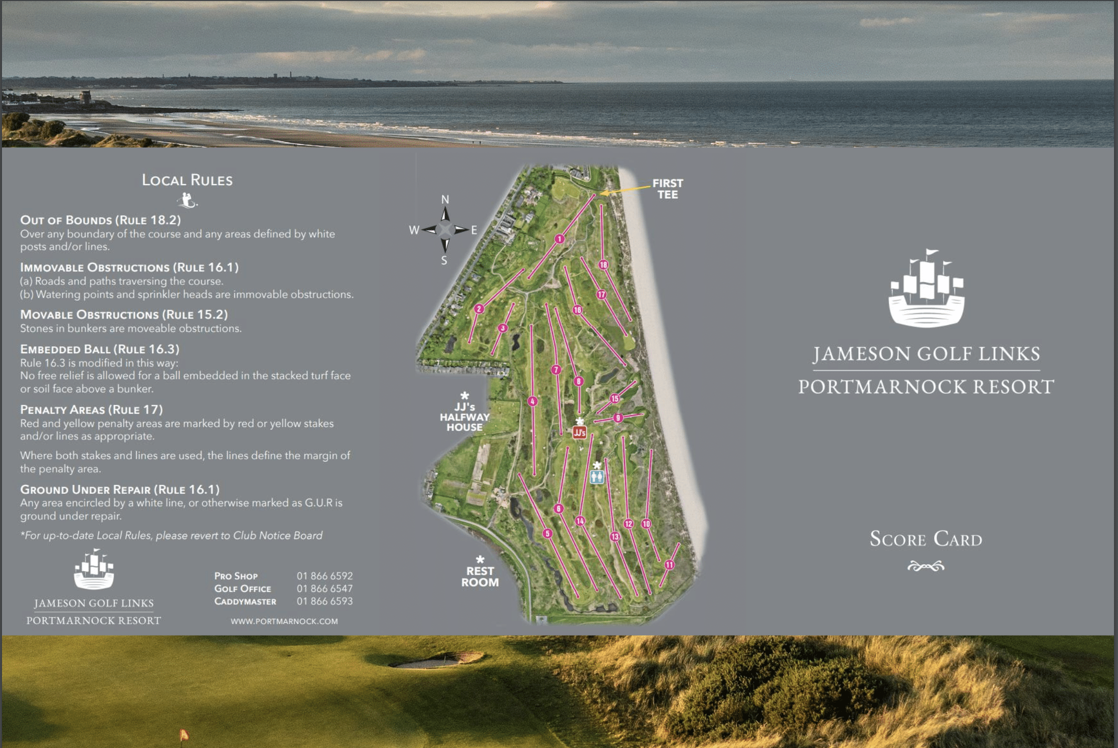 Course Guide | Golf Course Map | Portmarnock Resort & Jameson Links